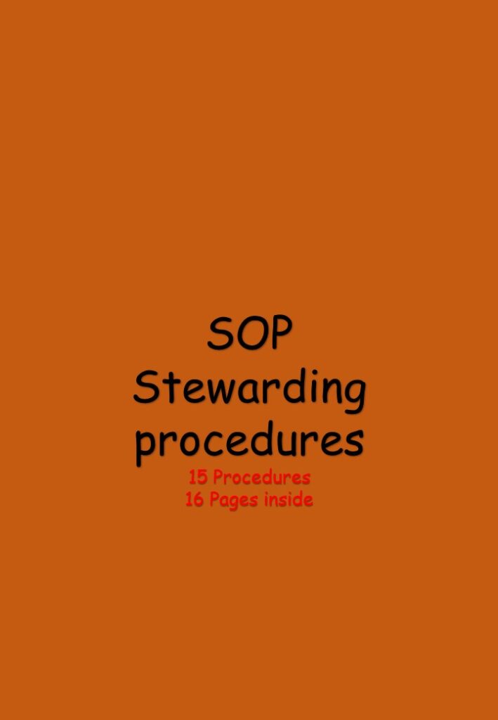 SOP – Stewarding procedures package – BH First Consulting
