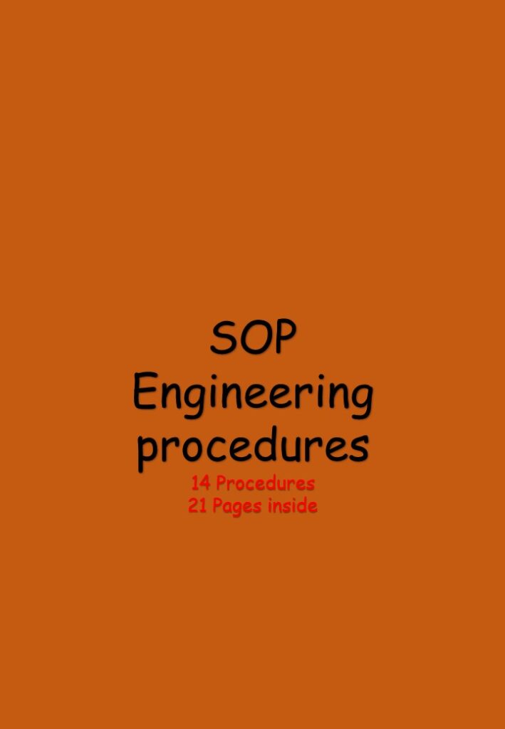 SOP – Engineering procedures package – BH First Consulting