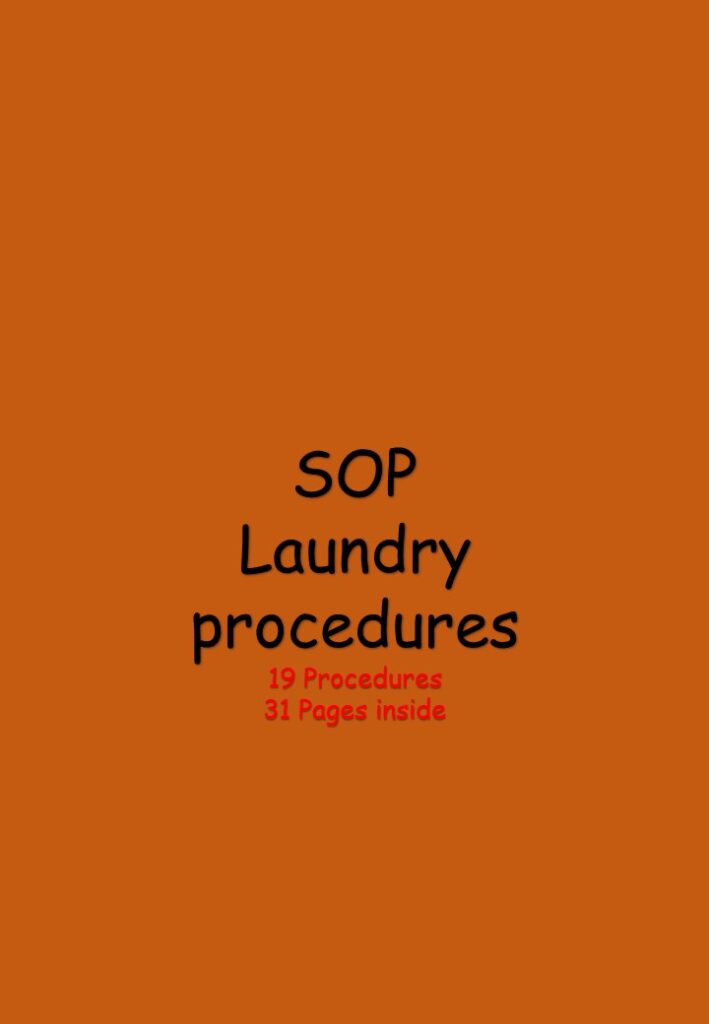 SOP – Laundry procedures packages – BH First Consulting